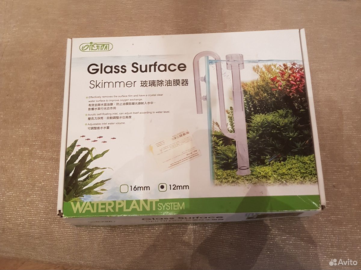 Стеклянный заборник воды совмещенный со скиммером