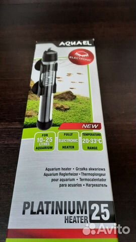 Нагреватель aquael platinium heater 25W (10-25Л)