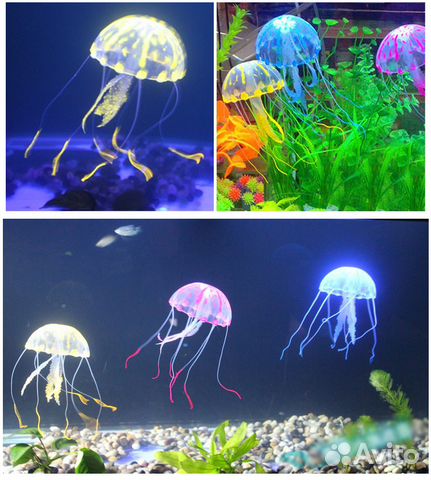 Медузы силиконовые натуралистичные 5.2см