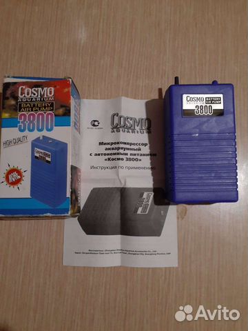 Cosmo aquarium -новый микрокомпрессор 3800